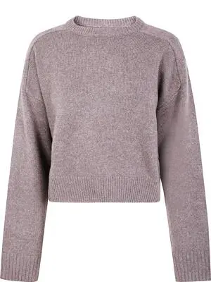 Loulou De Saison Bruzzi LDS Cropped Sweater Beige