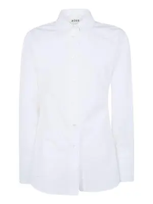 RÓHE Shaped Crushed Poplin Shirt - White