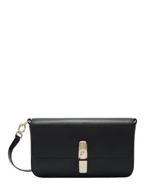 Furla Iride Ares Leather Small Crossbody Bag - Black