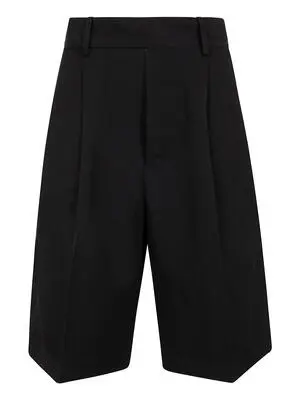 YOHJI YAMAMOTO R-4 Tuck Short Pants
