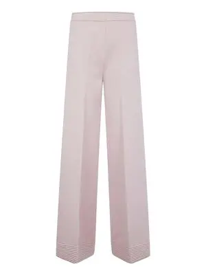 D.exterior Merinos Comfort Long Trousers - White