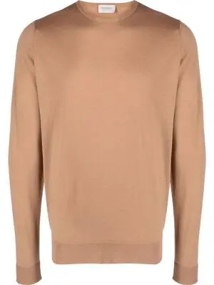John Smedley Marcus Long Sleeve Pullover Brown