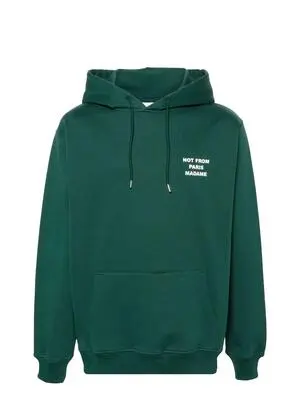 Drole De Monsieur Le Hoodie Slogan - Green