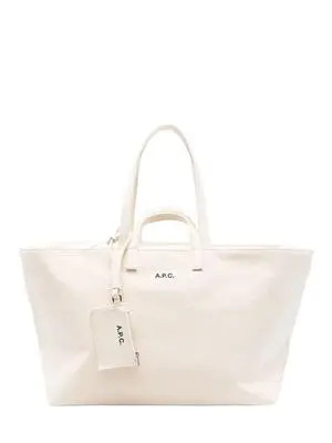 A.p.c. Le Drummer Toile Tote - Beige