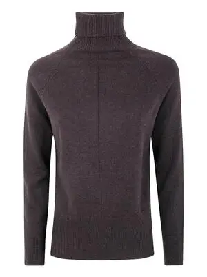 ANNECLAIRE Wool And Cashmere Turtleneck - Brown