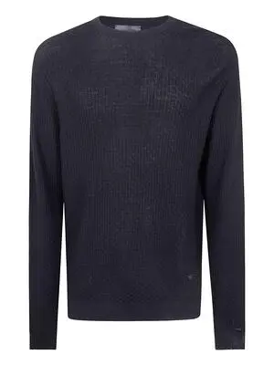 Emporio Armani Round Neck Sweater - Black