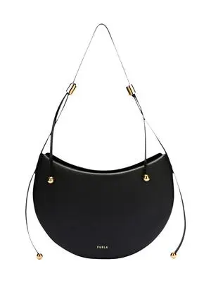 Furla Moonstone Medium Shoulder Bag - Black