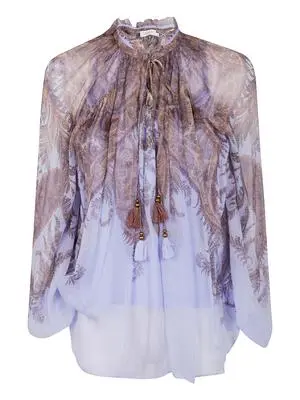 Zimmermann Hypnotic Billow Blouse - Pink