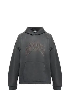 REPRESENT Embellished Hoodie - Black