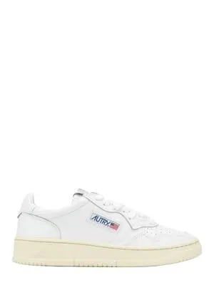 AUTRY Medalist Low Leather Sneakers - White