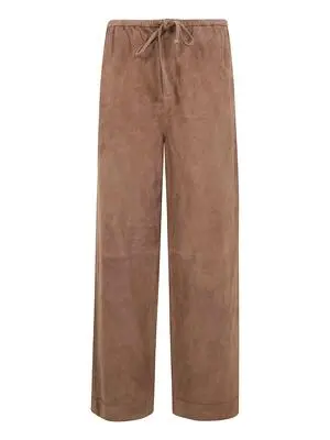 BY MALENE BIRGER Joanni Suede Wide Leg Trousers