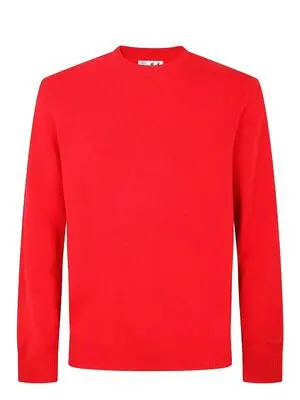 MC2 SAINT BARTH Regent Lambswool Crew Neck Sweater - Red