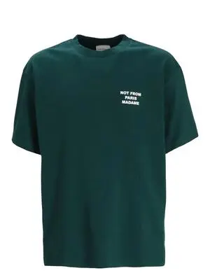 Drole De Monsieur Le T-shirt Slogan" T-shirt - Green