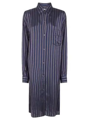 Dries Van Noten Dayley Short Shirt Dress - Blue