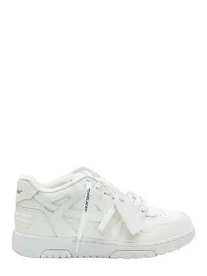 Off White M-out Of Office Calf Leather Sneakers - White