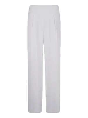 Emporio Armani Elastic Waist Trousers - White