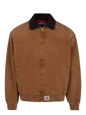 Carhartt Work In Progress Og "santa Fe" Jacket Dearborn Canvas - Brown