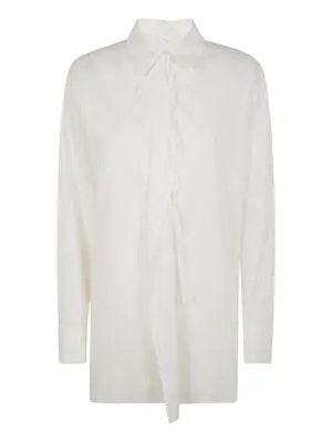 Y`S Ko-f/b Open B Shirt - White