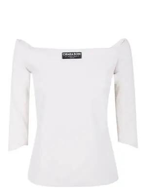 Chiara Boni La Petite Robe Jersey Top - White