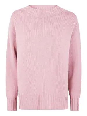DRUMOHR Long Sleeve Crew Neck Sweater - Pink