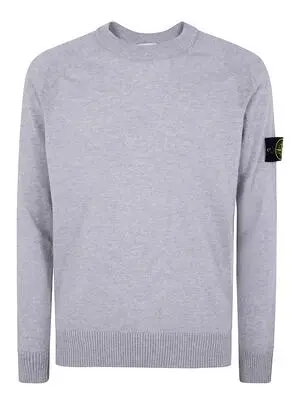 Stone Island LIGHT RWS GEELONG WOOL CREW NECK Gray