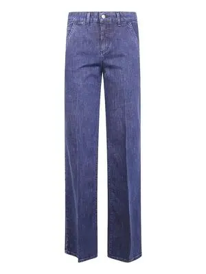 CIGALA'S Chino Flare Trousers - Blue