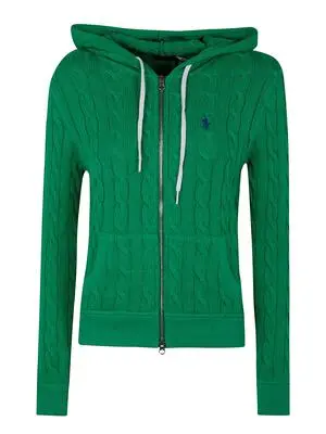 Polo Ralph Lauren Long Sleeve Full Zip Hoodie - Green