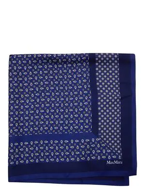 Max Mara Classic Foulard - Blue