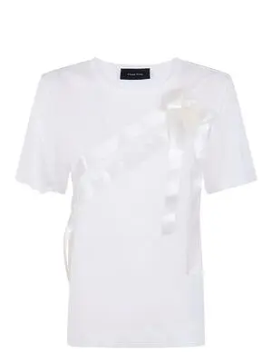 Simone Rocha Bow Sash T-shirt - White