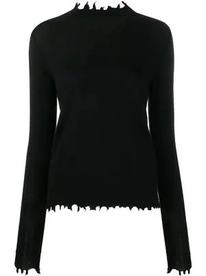 UMA WANG High-neck Sweater - Black