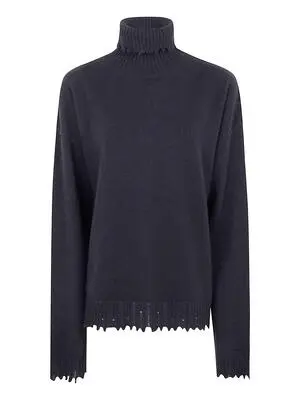 UMA WANG High-neck Sweater - Black