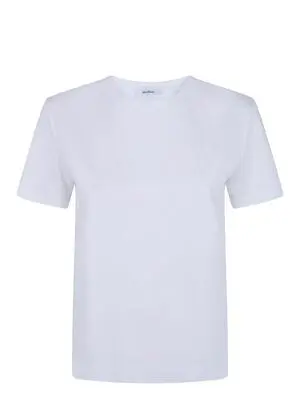 Max Mara Mxpdonata Small Logo Cotton T-shirt - White