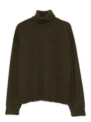 UMA WANG High Neck Sweater - Green