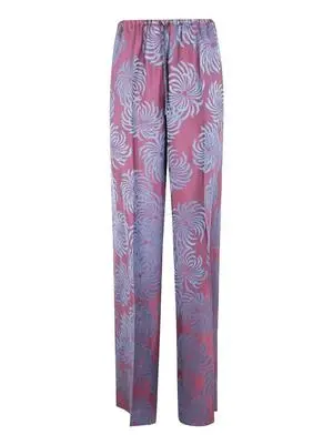 Dries Van Noten Puvis Long 2140 Double Die Jacquard Trousers - Pink