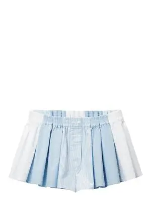 Alexander Wang Pleated Boxer Short - Blue