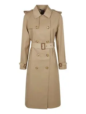 RALPH LAUREN Belted Double-Breasted Trench Coat
