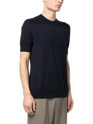 JIL SANDER Crewneck Short Sleeves Classic T-shirt - Blue
