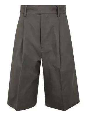 Yohji Yamamoto R-4tuck Short Pants - Brown