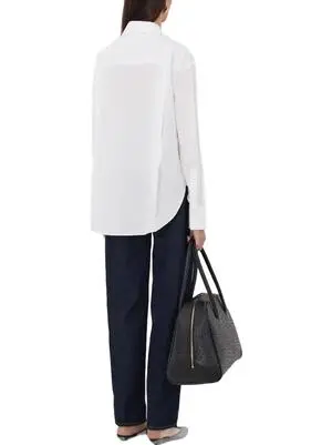 Loulou De Saison Lee" Embroidered Shirt - White