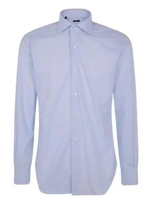 BARBA NAPOLI Classic Oxford Shirt Blue