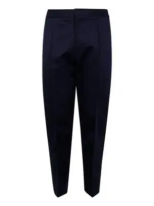 Zegna Cotton, Linen, And Silk Trousers - Blue