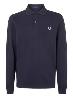 Fred Perry Long Sleeve Shirt - Blue