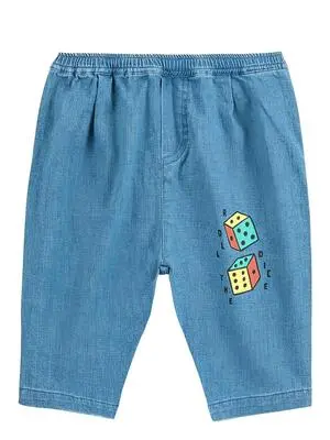 BOBO CHOSES Roll The Dice" Denim Pants - Blue