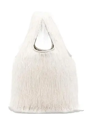 Dries Van Noten Bw252 March171" Fringed Satchel - White