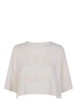Chloé Oversized Cropped Top - White