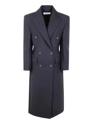RÓHE Hourglass Wool Coat - Black