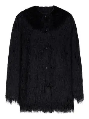 Loulou De Saison Filipo Oval-Shaped Coat Black