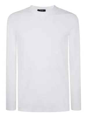 ZANONE Long Sleeves Classic T-shirt - White