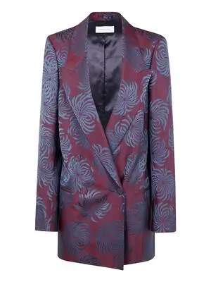 Dries Van Noten Blink 2140' Double Dye Jacquard Jacket - Pink
