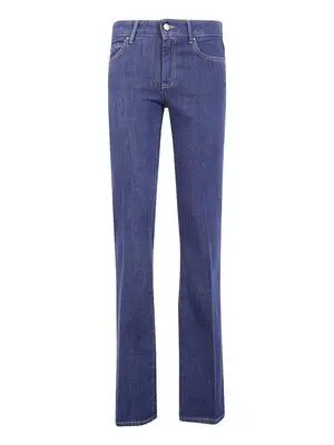 CIGALA'S Denim Ring Stretch Trousers - Blue